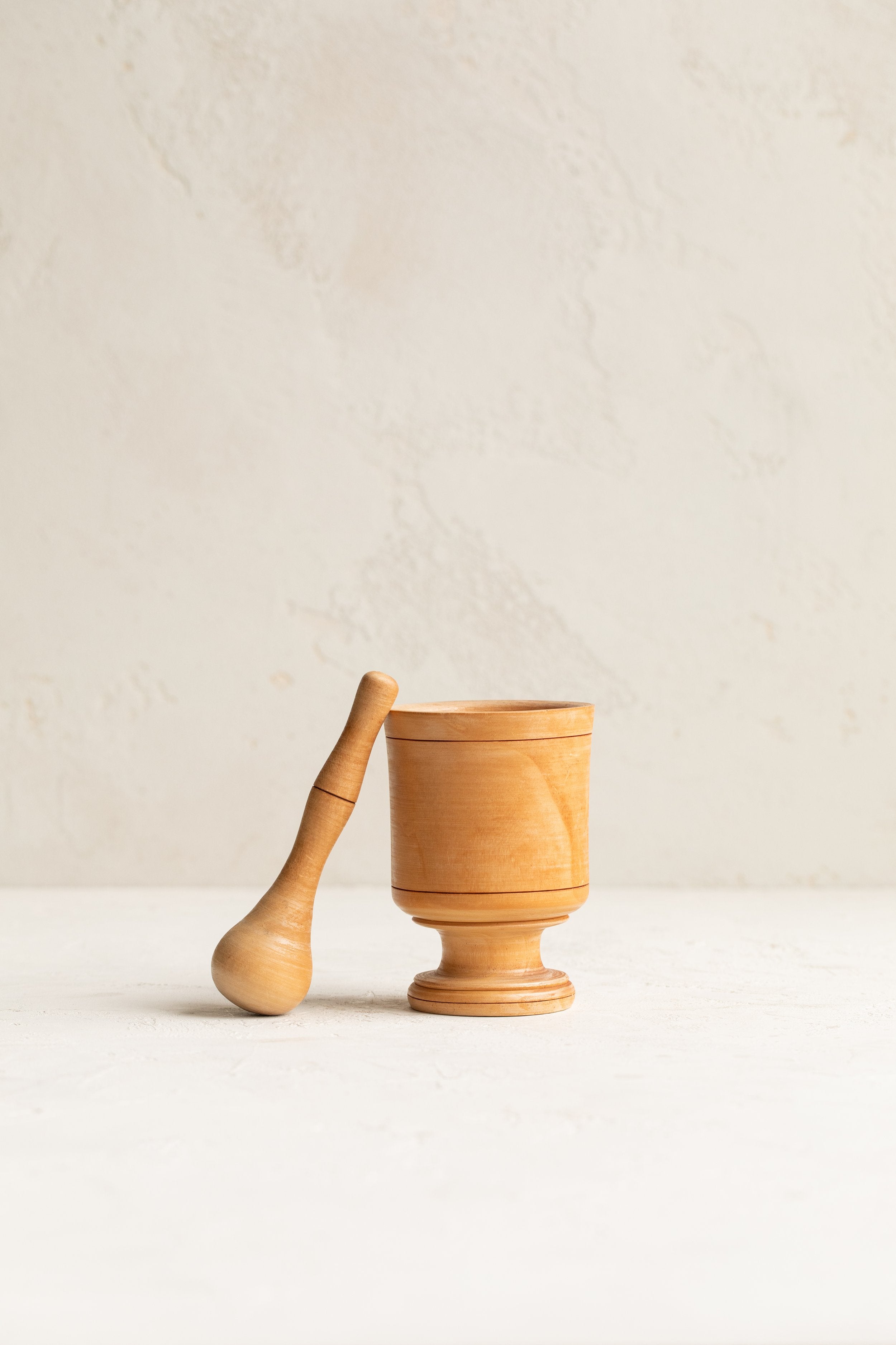 Vintage Tall Wood Mortar and Pestle – Hoppe Shoppe